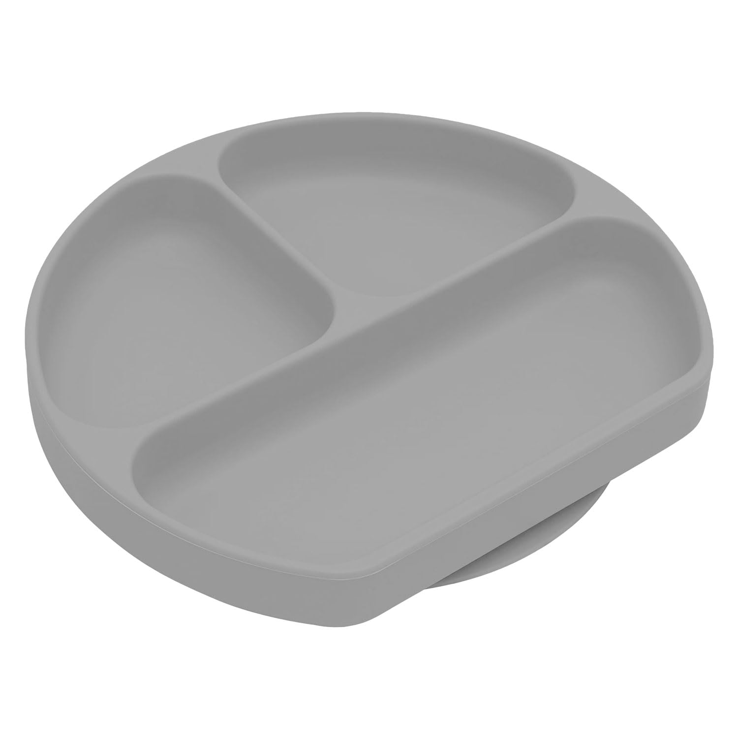 Hopop Suction Baby Plate – 100% Food-Grade Silicone (3-Compartment ...